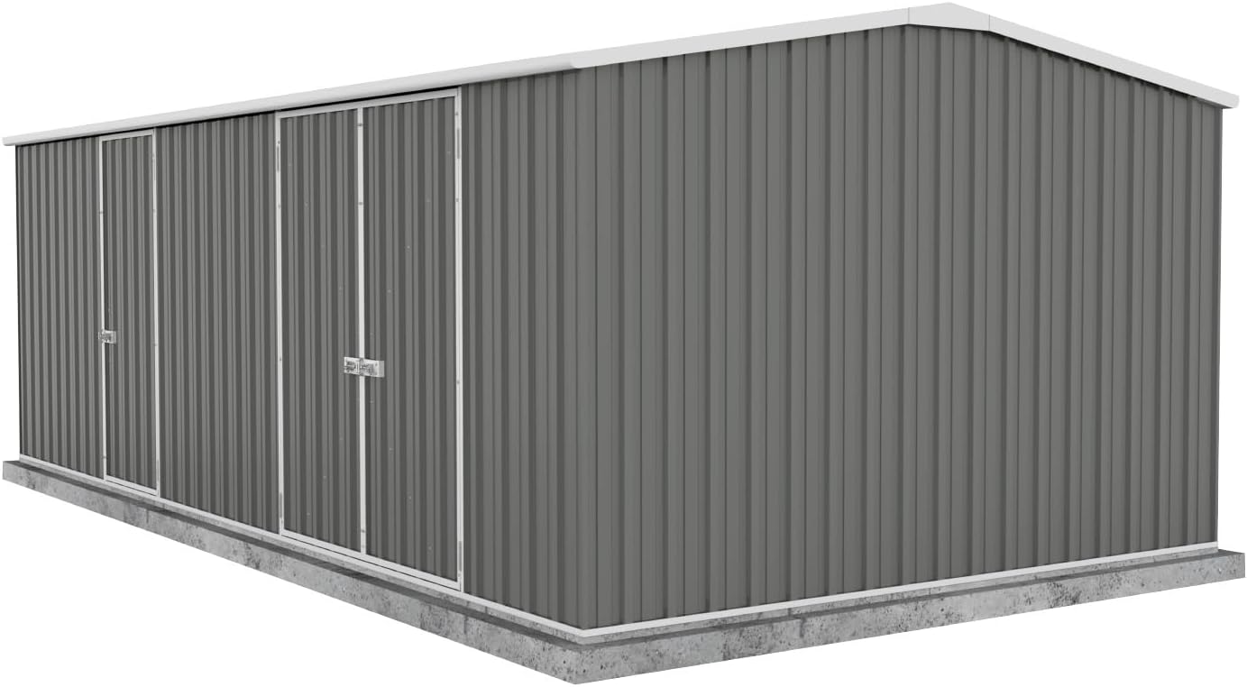 Amazon.com : Absco Workshop 20 Ft. x 10 Ft. Metal Storage Shed DIY ...