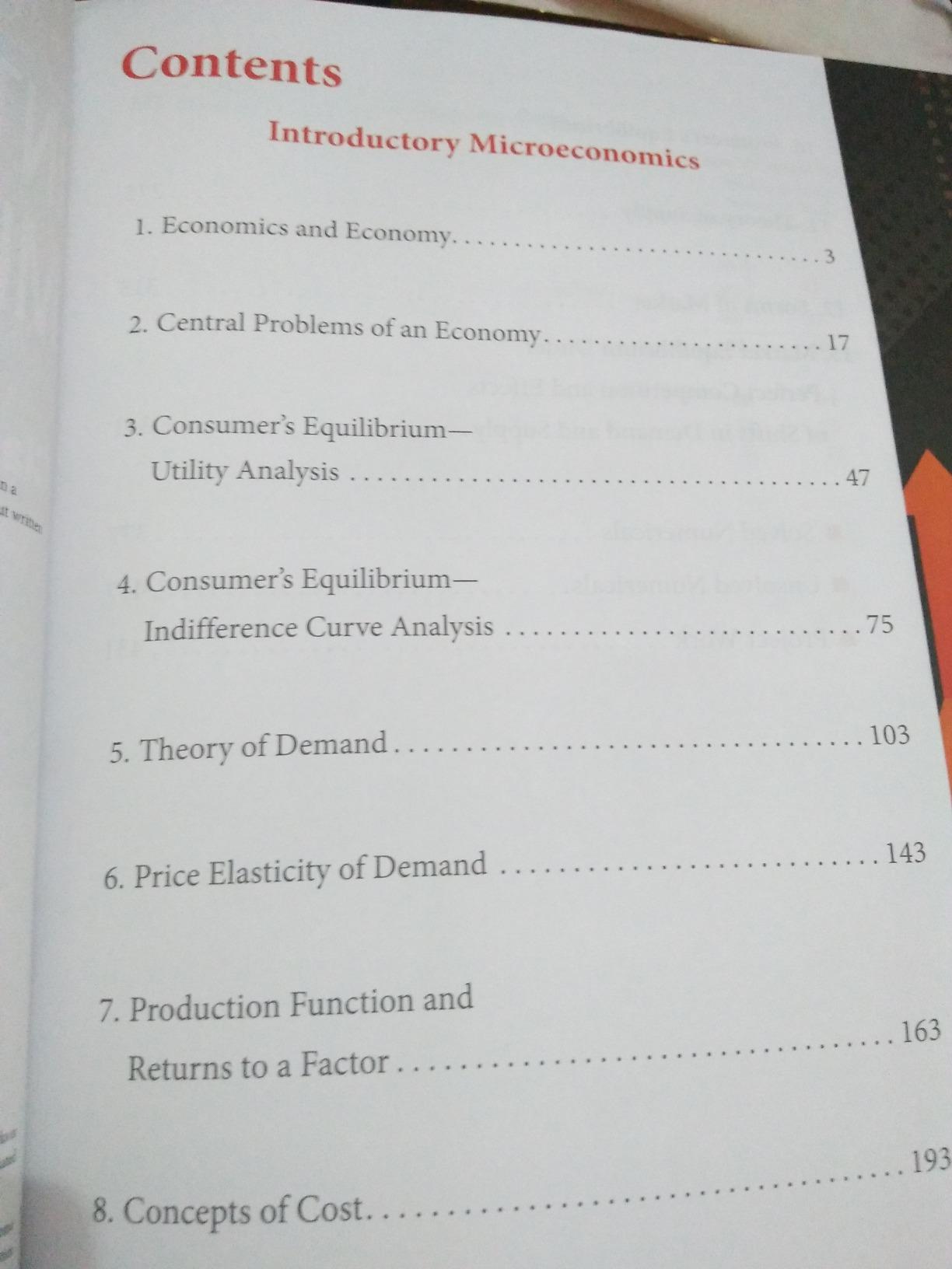 Introductory Microeconomics For Class 11 (2020 Examination) : T. R ...