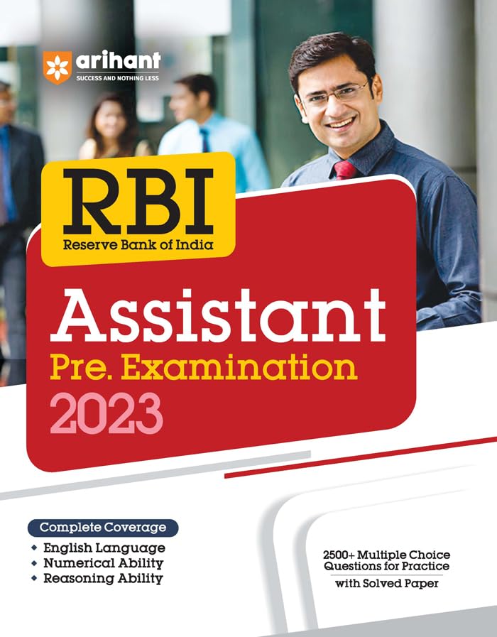 Buy Arihant RBI (Reserve Bank of India) Assistant Pre Exam Guide For ...