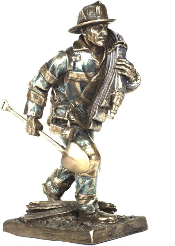 Amazon.com: PTC 8.25 Inch Fireman Responding to Rescue Call Resin ...