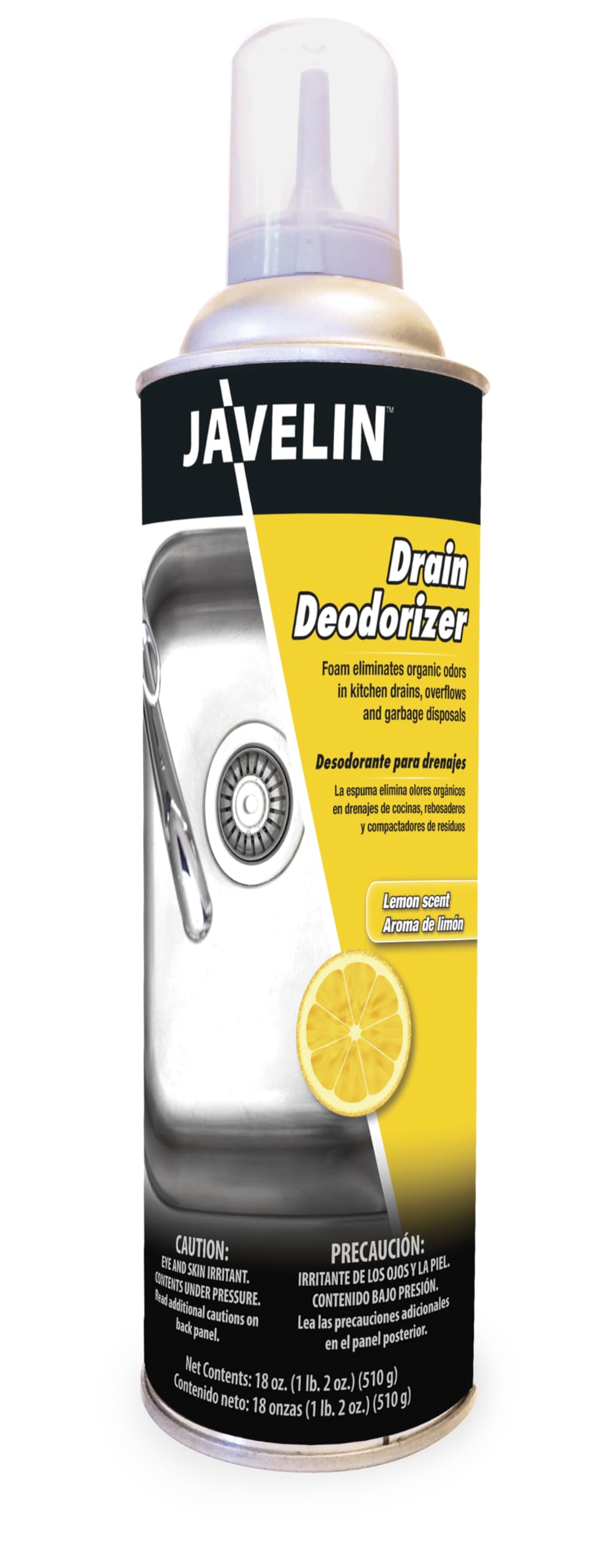 Amazon.com: Javelin Drain Deodorizer | Foaming Garbage Disposal Cleaner ...