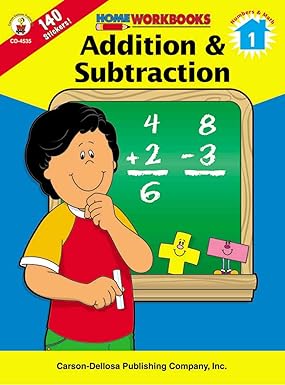 Addition & Subtraction, Grade 1 (Home Workbooks): Carson-Dellosa ...