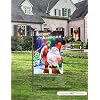 Amazon.com : LED Lighted Christmas Flag for Outside - Battery Powered ...