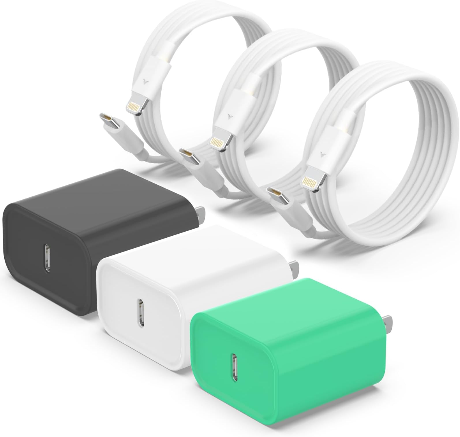 Amazon.com: iPhone Charger, 2 Pack 20W PD USB C Wall Fast Charger ...