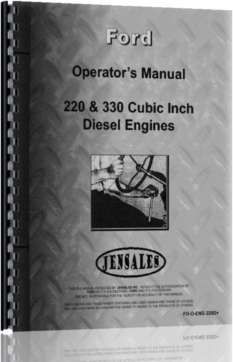 Amazon.com: Ford 330 Engine Operators Manual