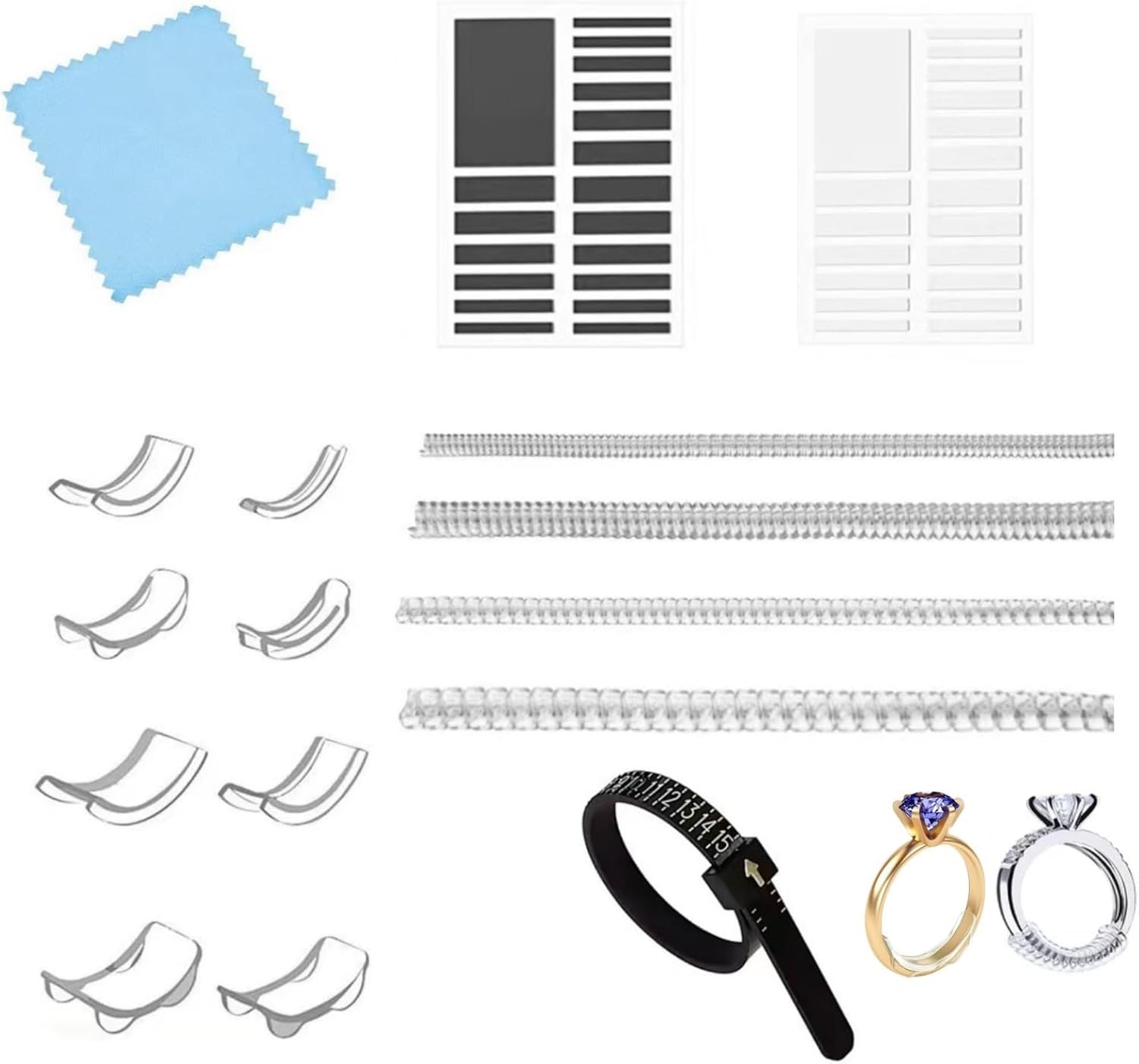 Amazon.com: Ring Size Adjuster for Loose Rings,52pcs Invisible Ring ...