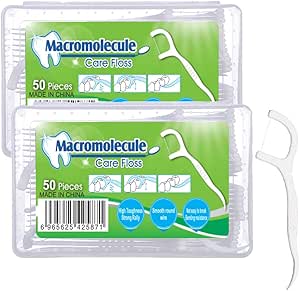 2 in 1 Dental Floss Disposable Floss Picks Thin Floss Interdental ...