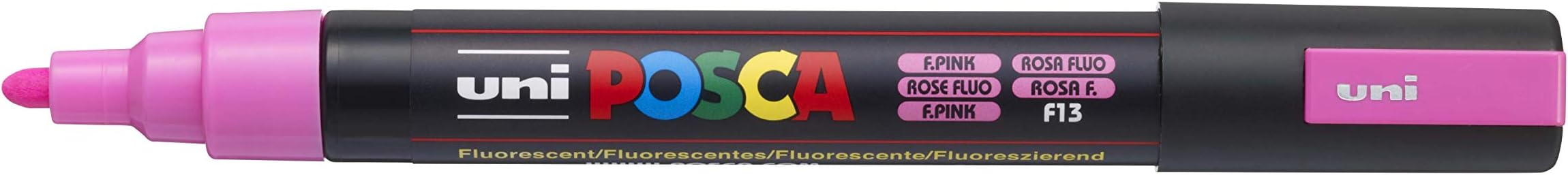 Amazon.com : Posca Acrylic Paint Marker, Medium, Fluorescent Pink ...