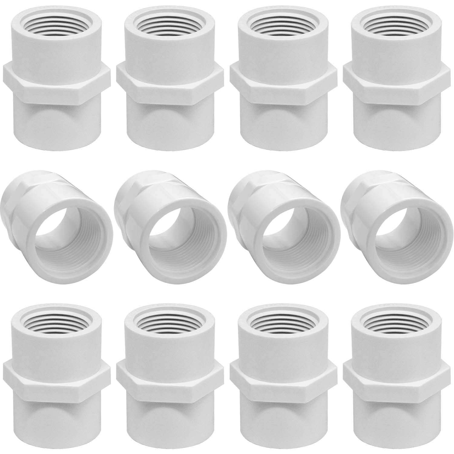 Amazon.com: YSIL PVC Fittings Female Adapter (Socket x Female Pipe ...