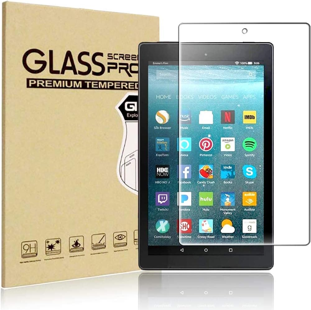 Amazon.co.jp: 対応 Fire 7 2019 ガラスフィルム 強化ガラスフィルム 対応 第7世代 第9世代 耐指紋 撥油性 表面硬度9H ラウンド加工処理 飛散防止処理 高透過率 ...