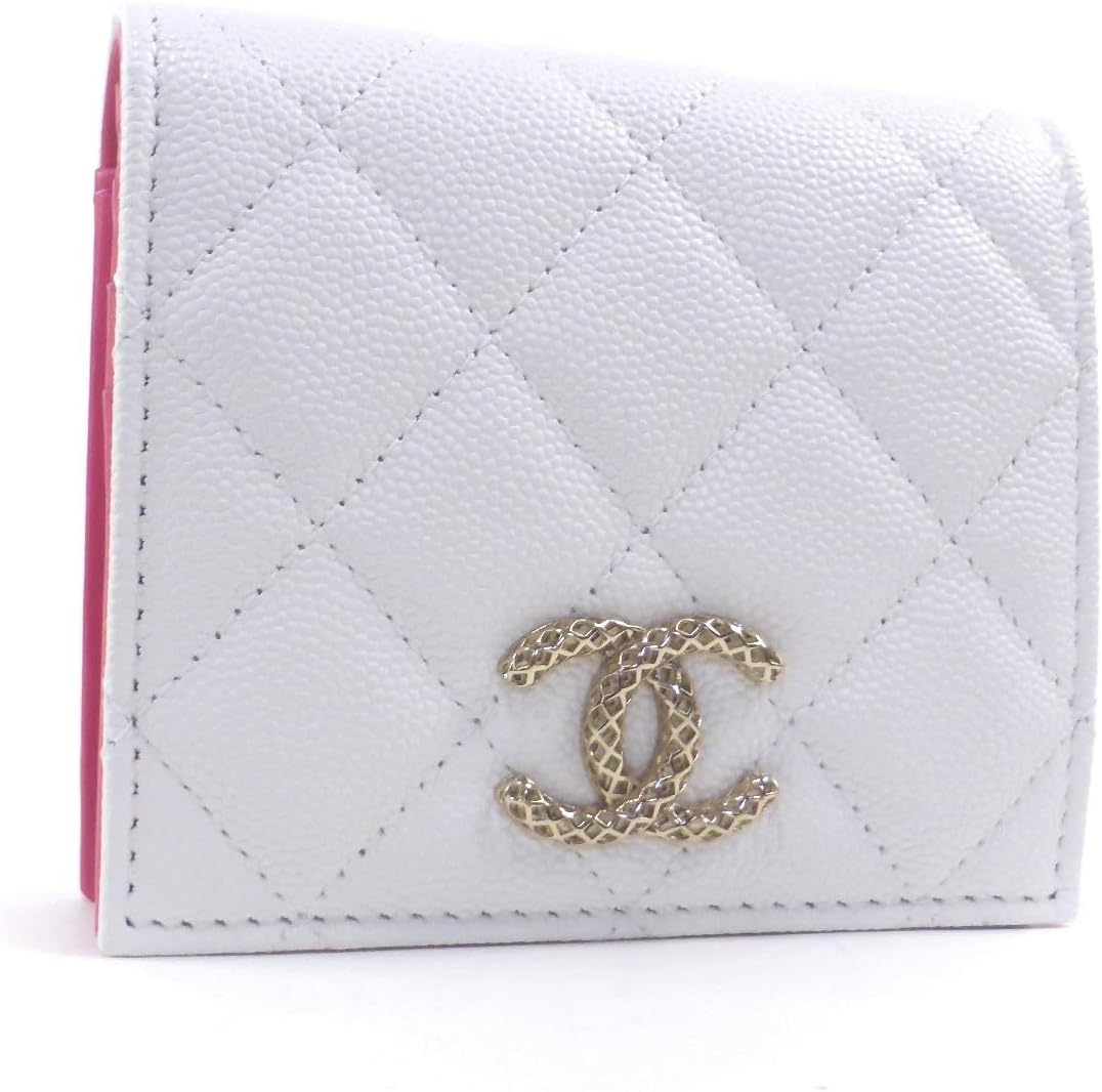 Amazon | [CHANEL] [シャネル] 二つ折り 財布 キャビアスキン マトラッセ スモール ウォレット コンパクト AP3185 ...