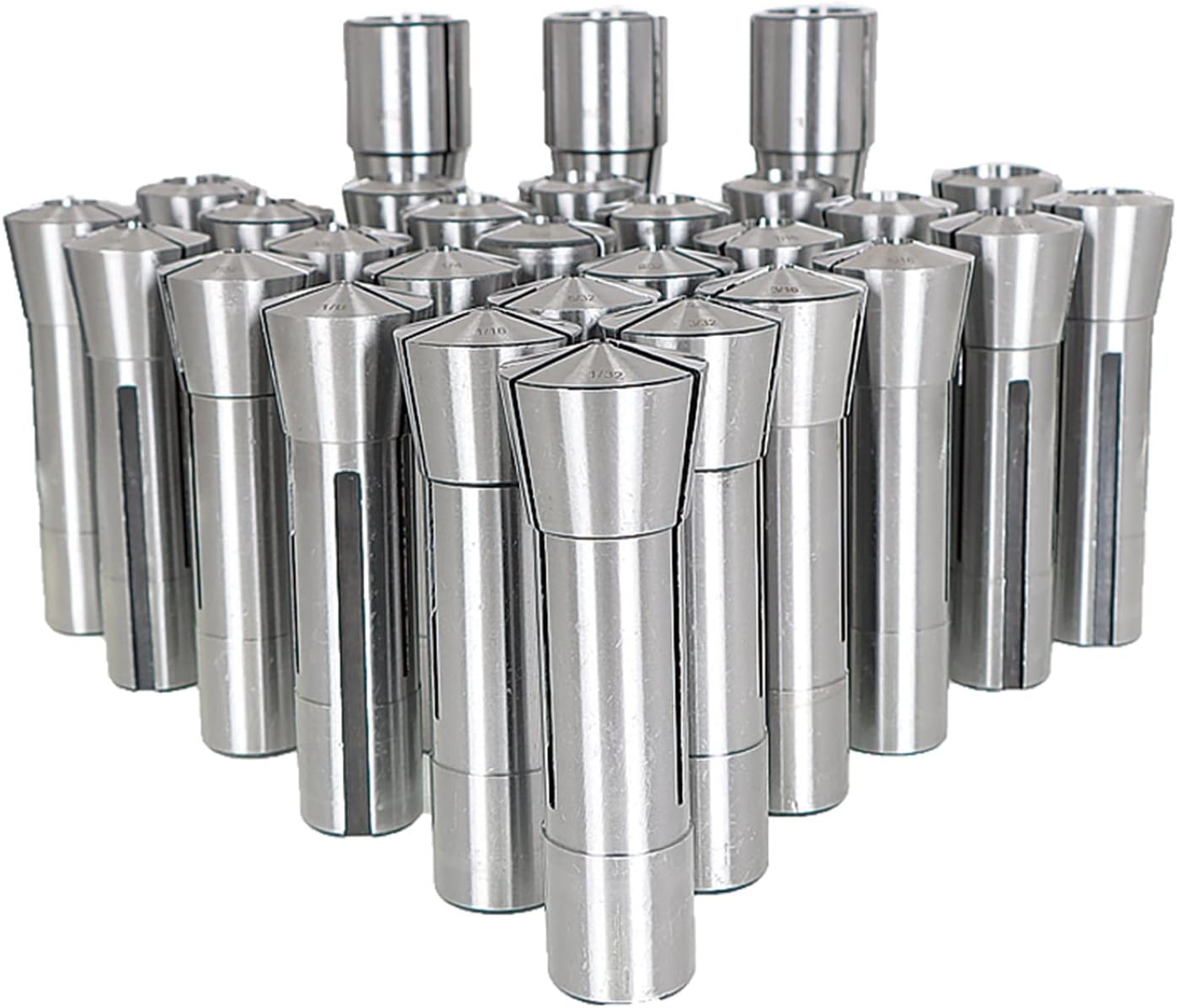 20 Pc Metric R8 Collet Set 1mm to 20mm High Precison for Bridgeport 20 ...