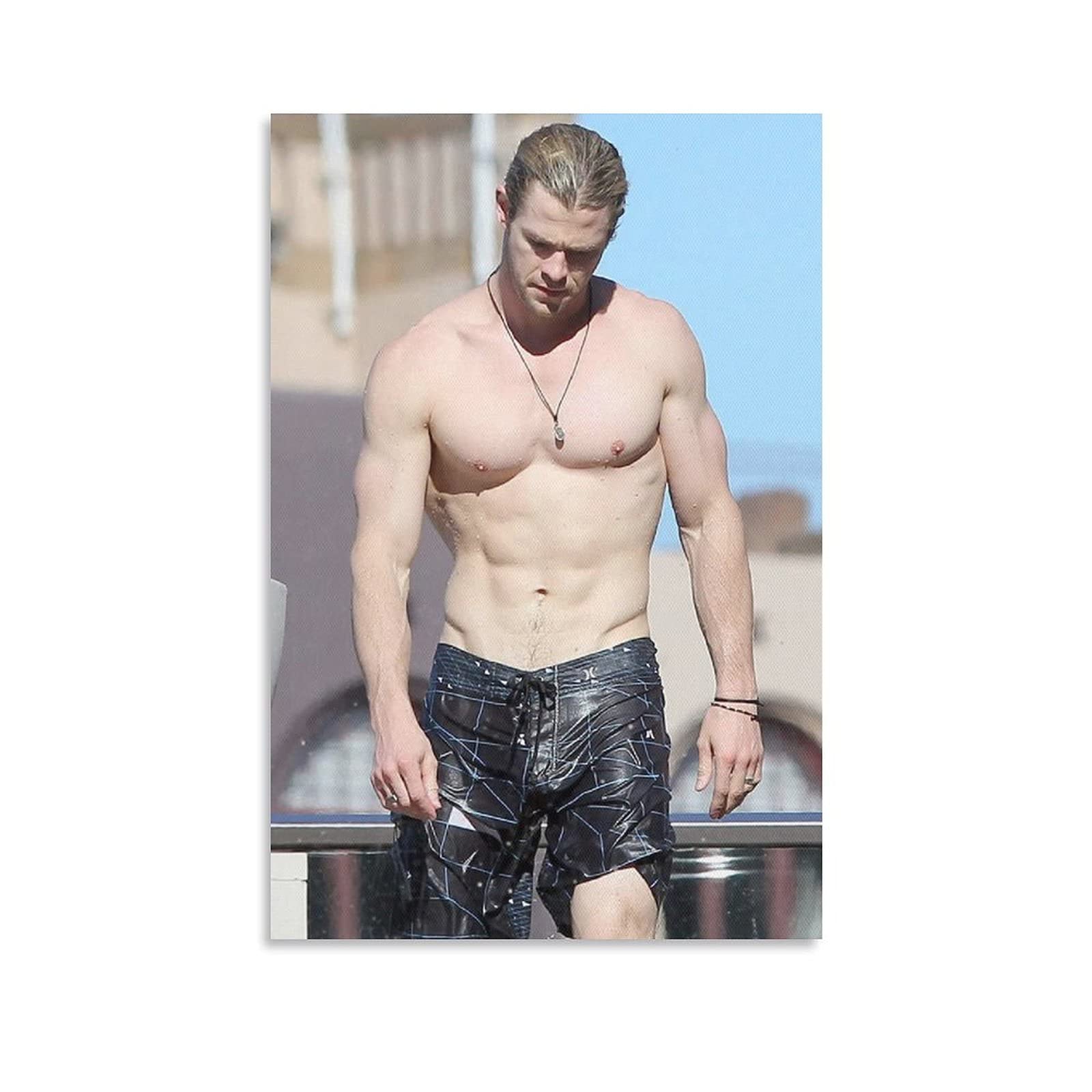 Chris Hemsworth Shirtless Poster