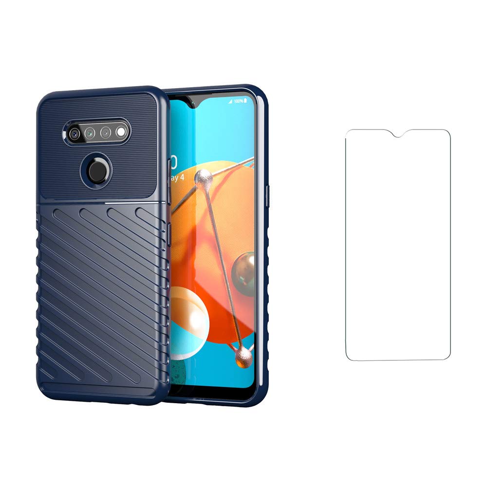 Amazon.com: Phone Case for LG K51 Q51 Reflect with Tempered Glass ...