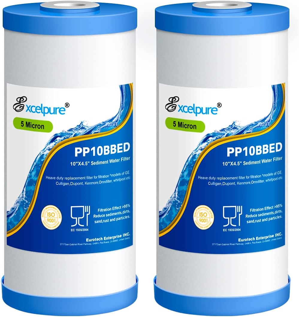 Amazon.com: FrigiLife FXHTC 5 Micron 10" x 4.5" Whole House Sediment ...