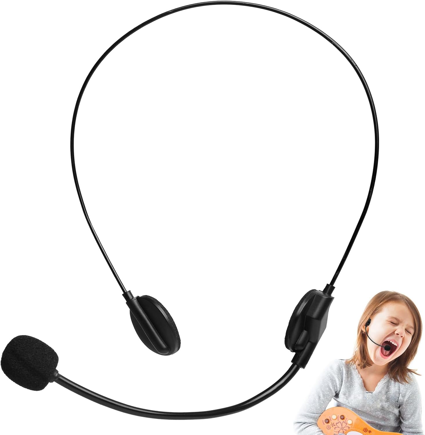 Amazon.com: PPER-Jie Fake Microphone Headset Custume Fake Mic Headset ...