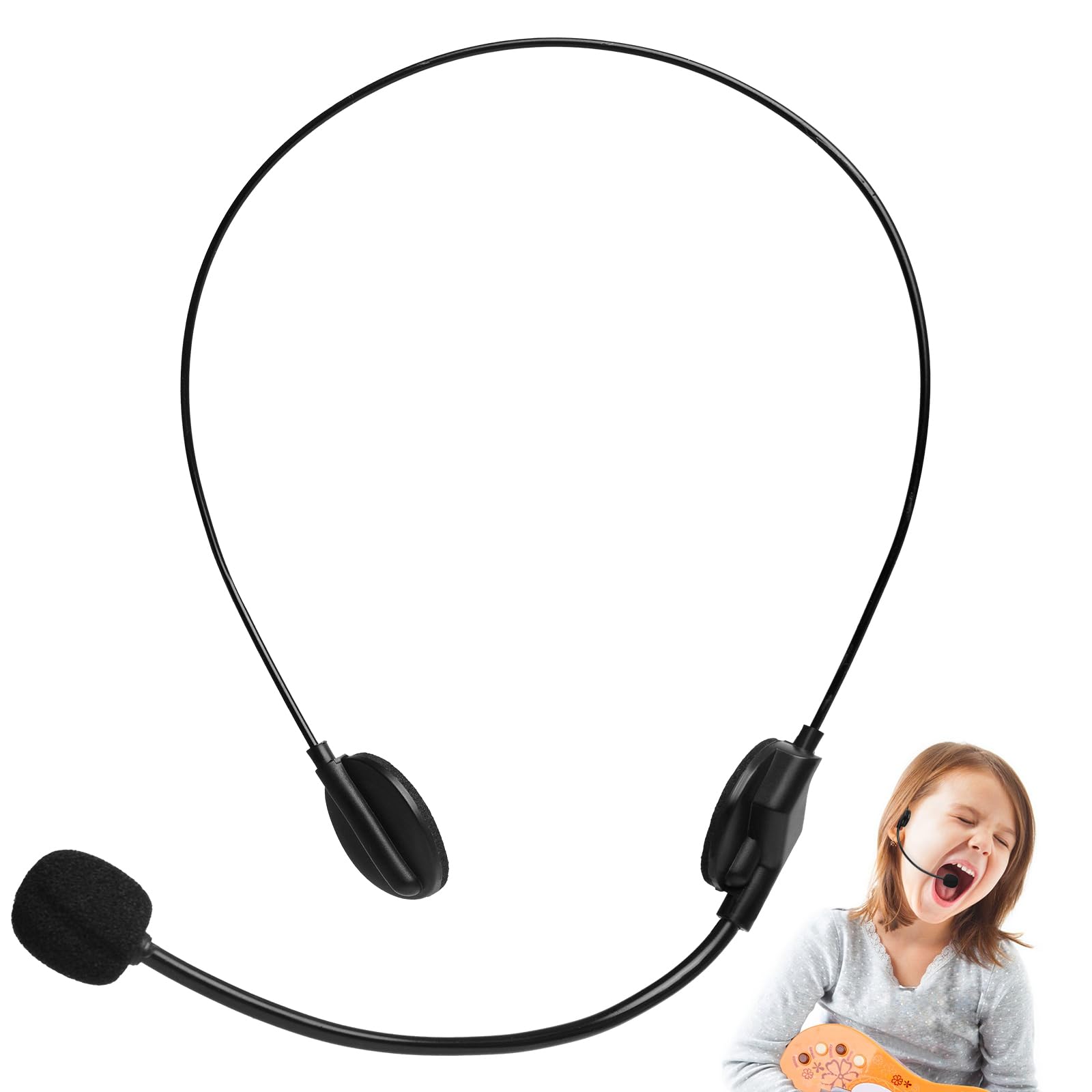 Amazon.com: PPER-Jie Fake Microphone Headset Custume Fake Mic Headset ...