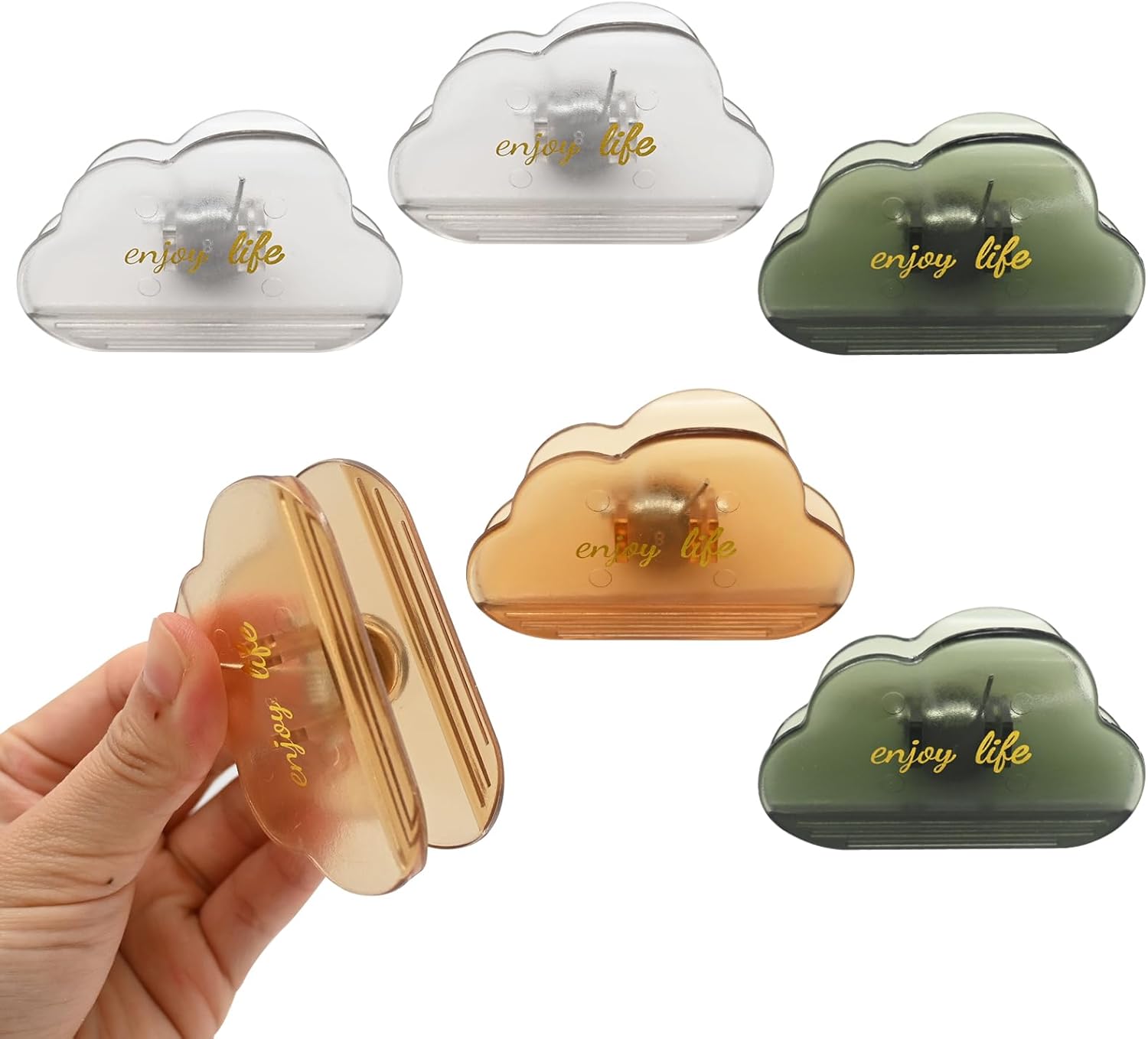 Amazon.com - Dotbengc 6 Packs Magnetic Chip Bag Clips - Cute Chip Clip ...