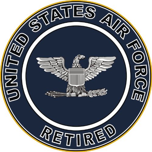 Amazon.com - US Air Force Retired Colonel Decal Sticker Military ...