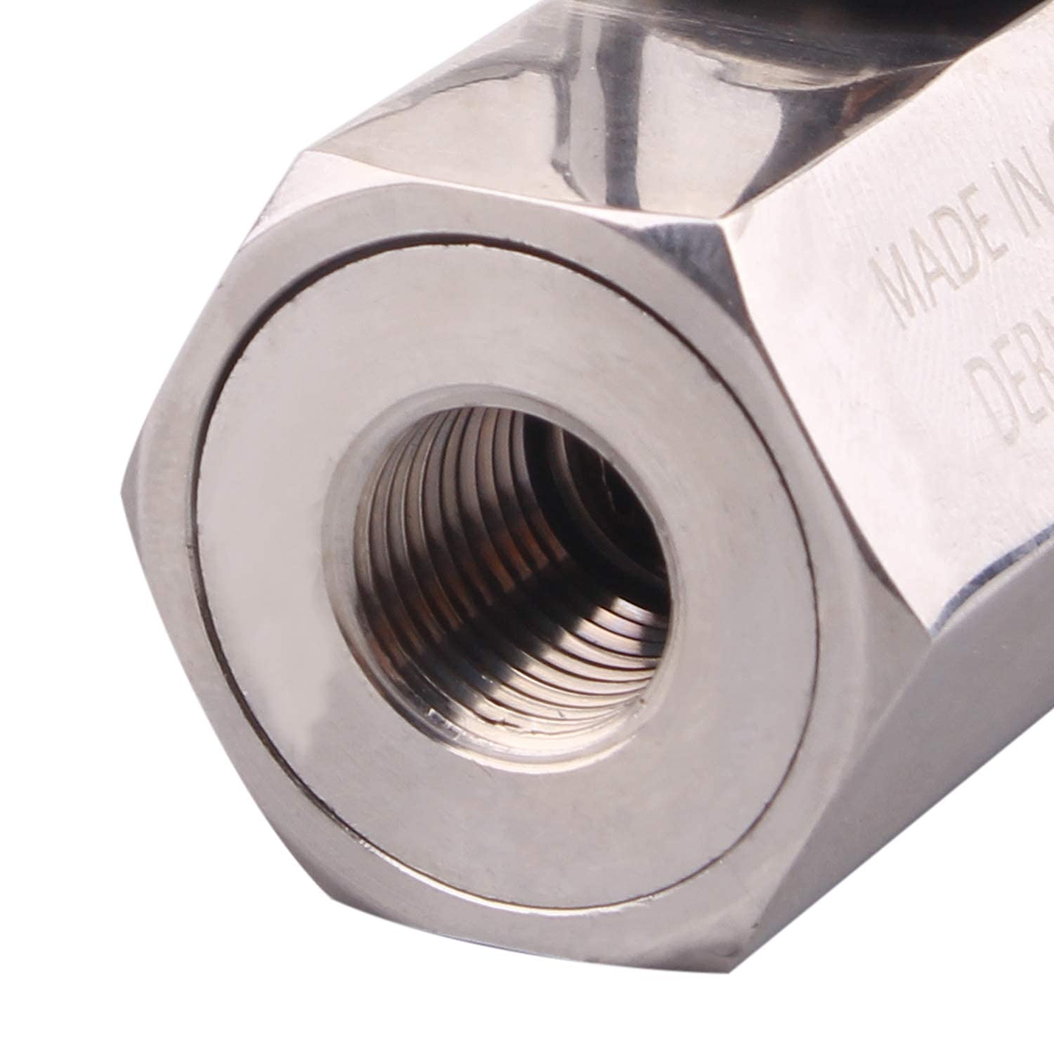 Snapklik.com : 1/8 Inch Stainless Mini Ball Valve NPT Female X Male ...