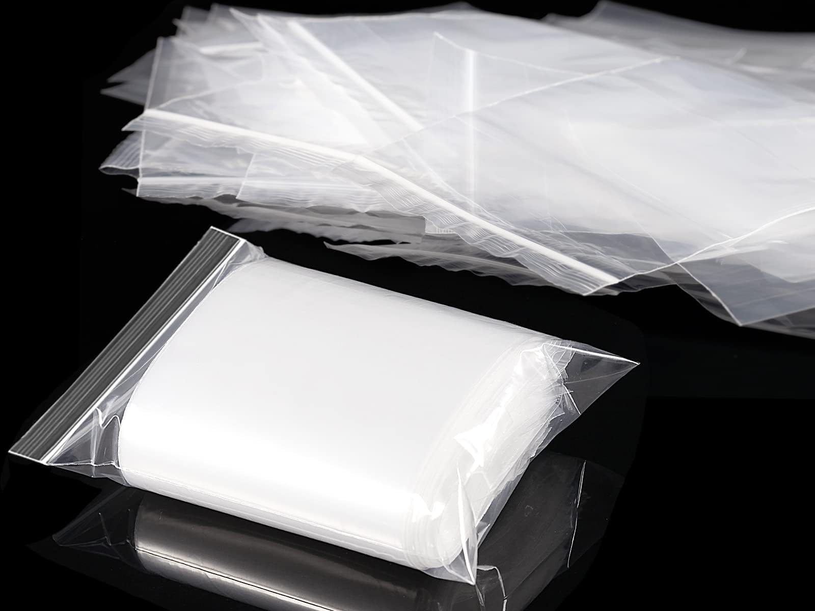 100 pièces Sachet zip transparent 16 * 11cm sachets plastiques ...