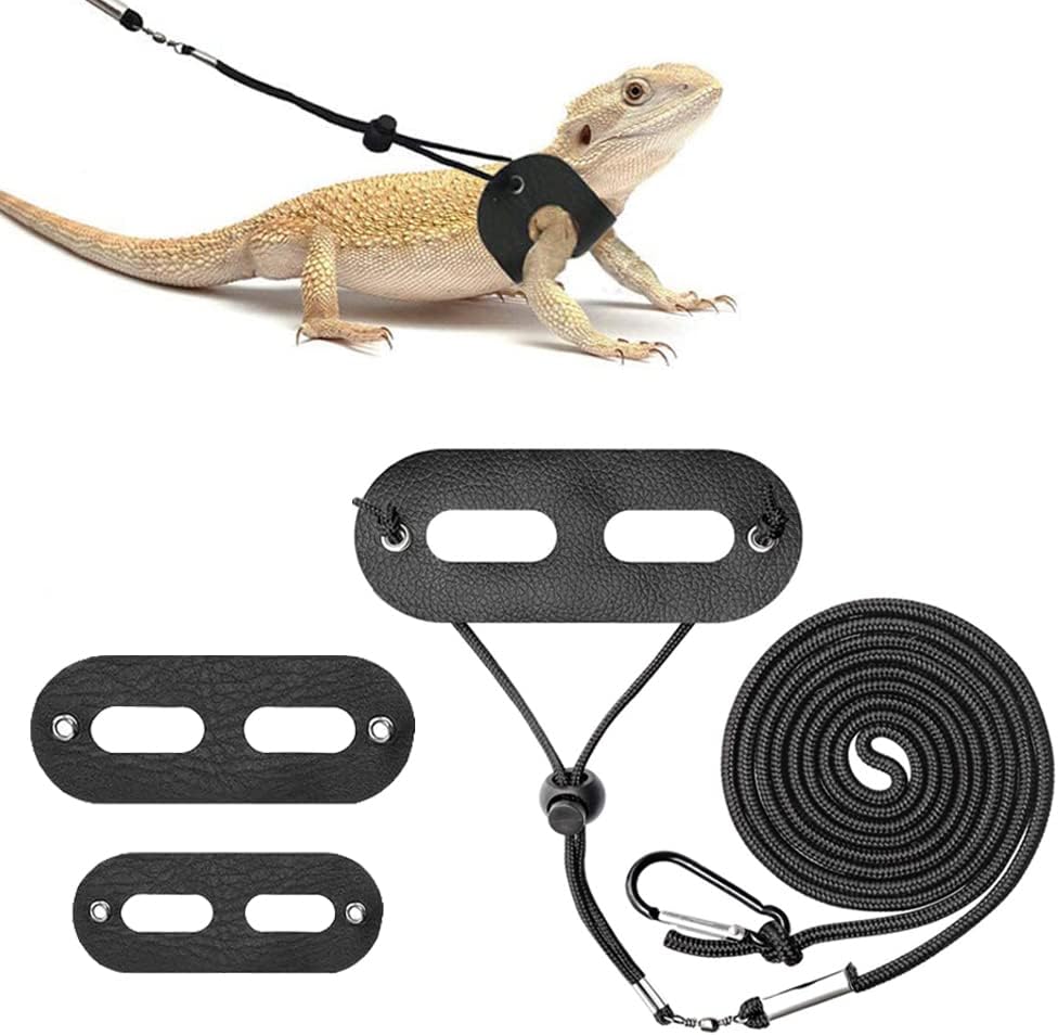 ASOCEA 3 Size Bearded Dragon lizard Harness Leash Adjustable Reptile ...