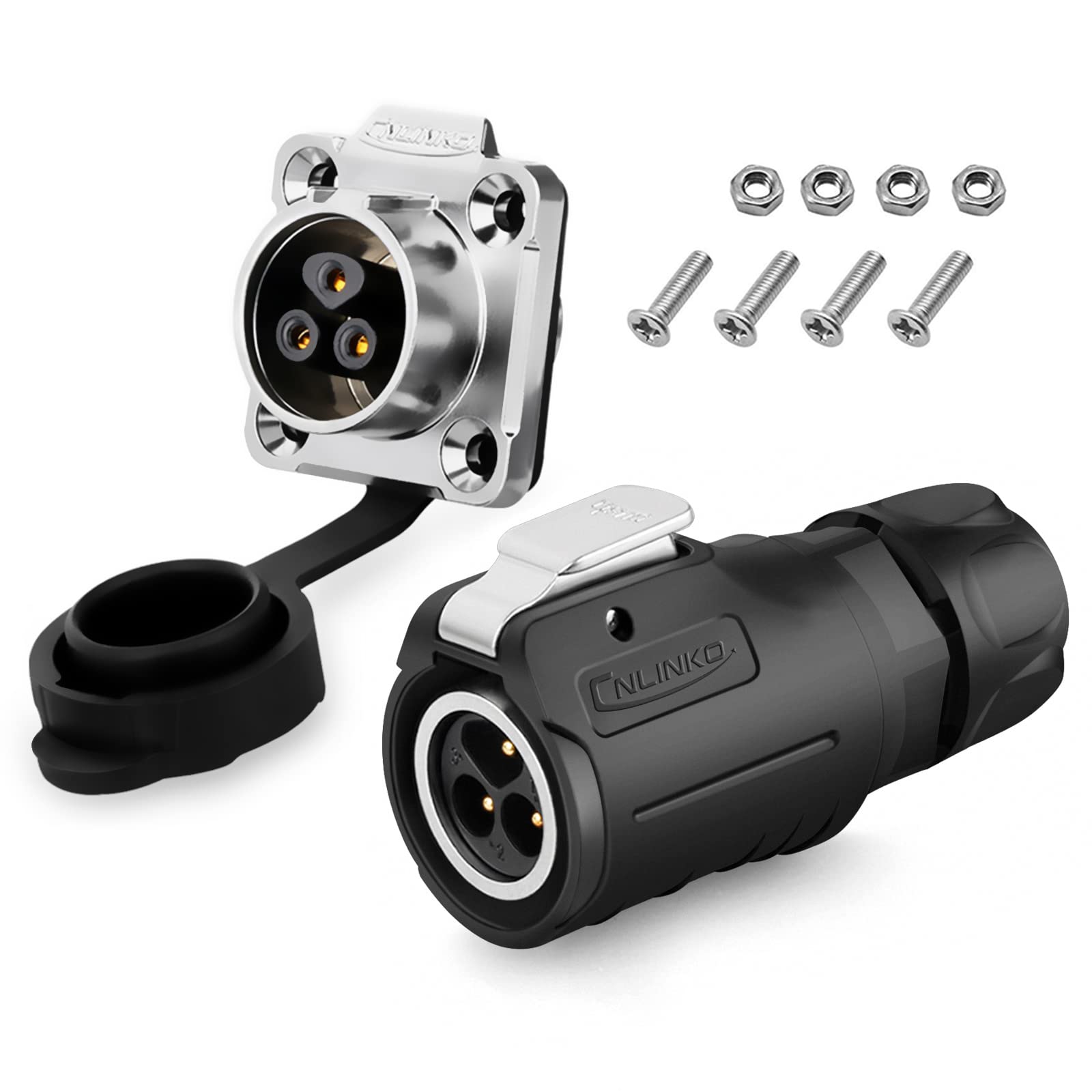 3 Pin Connector Waterproof Electrical Connectors Aviation Cable ...