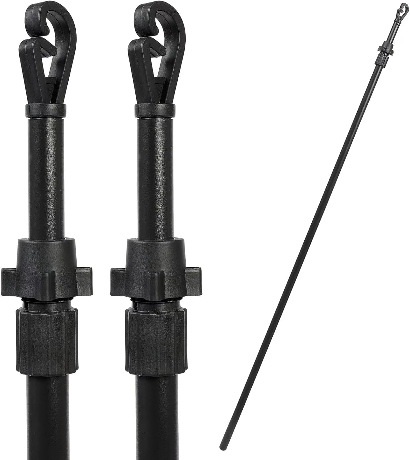 2PCS Washing Line Pole Prop, Heavy Duty Clothes Props for Washing Line ...