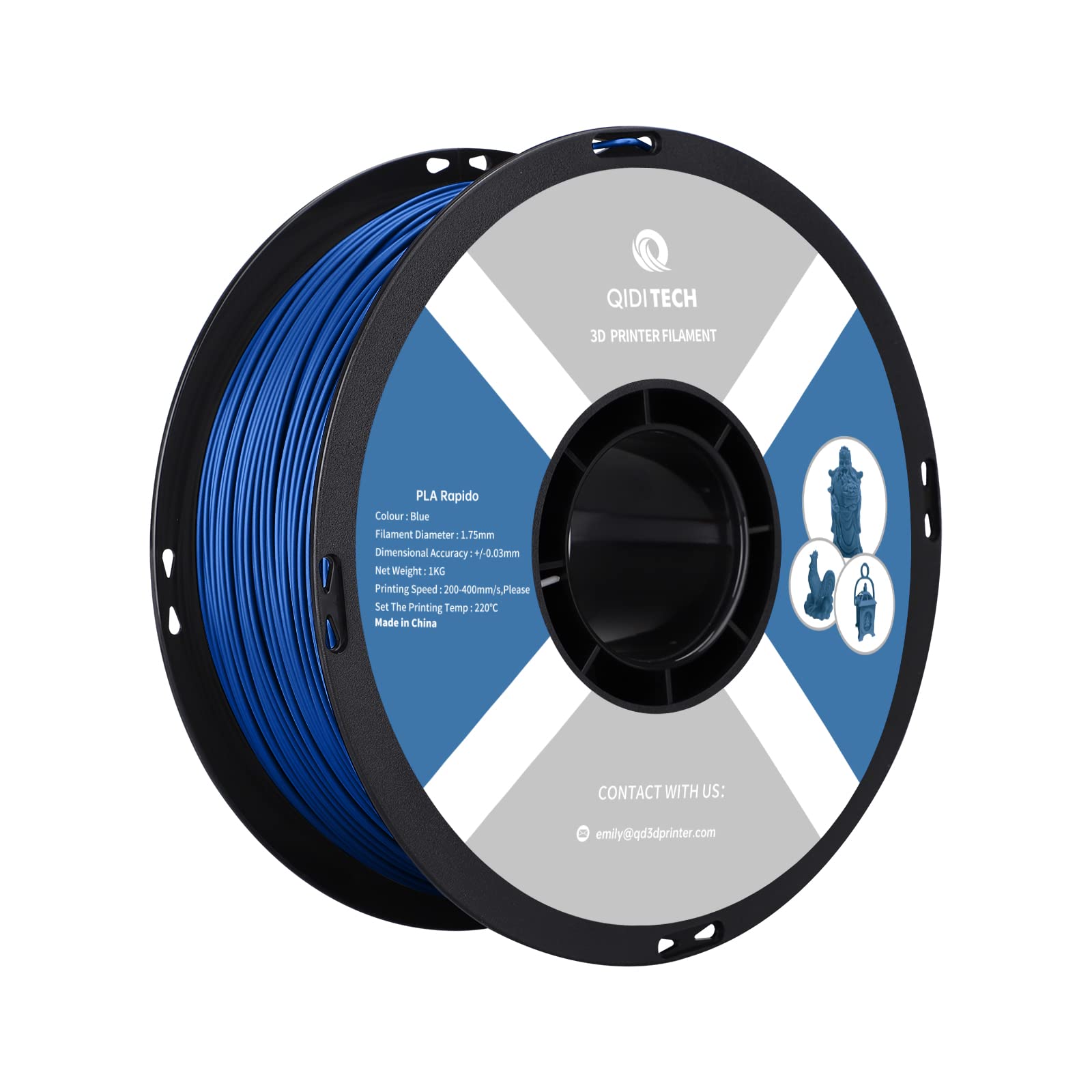 Snapklik.com : R QIDI TECHNOLOGY PLA Filament 1.75mm, 3D Printer ...