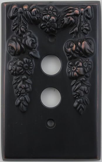 Classic Accents Decorative Oil Rubbed Bronze One Gang Push Button Light ...