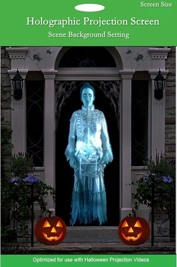 Amazon.com: Holographic Projection Screen for Windows, Halloween Horror ...