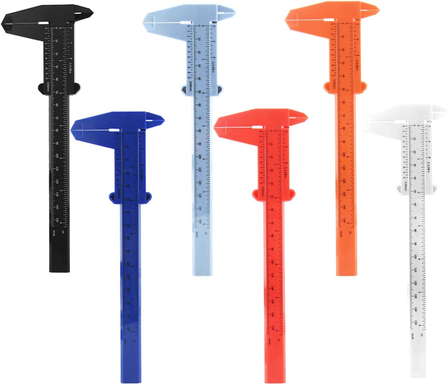 Amazon.com: CALIDAKA 6Pcs Eyebrow Measuring Ruler,Brow Mapping Ruler ...