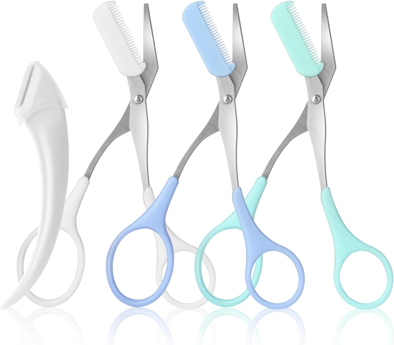 Amazon.com: Eyebrow Trimmer Scissors, Mabor 2PCS Professional Precision ...