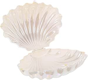 Amazon.com: Gadpiparty Plastic Mini Sea Shells Candy Boxes Jewelry Box ...