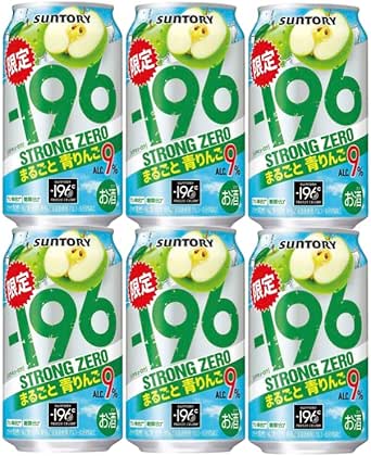 Amazon.co.jp: -196℃ Strong Zero (Whole Green Apple) 11.8 fl oz (350 ml ...