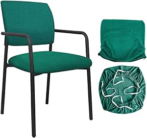Amazon.com: Buenanir Stretch Office Guest Chair Cover 2-Piece Split ...