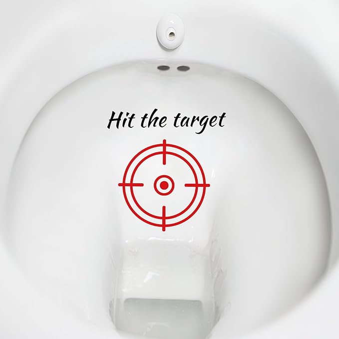 Amazon.com: TESWEY 10PCS Toilet Target Aiming Stickers, Multicolor ...
