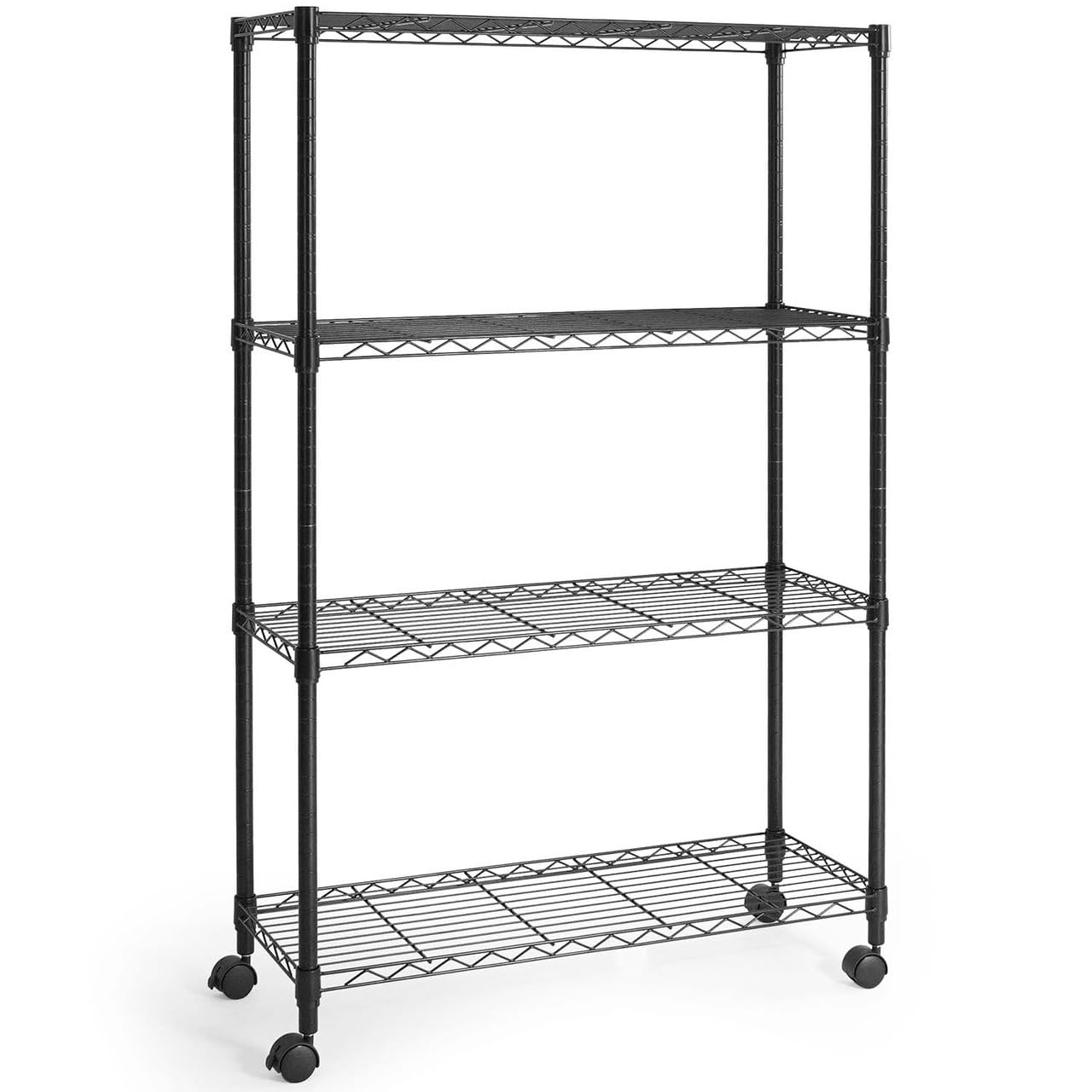 Snapklik.com : NSF Black Adjustable Shelf Wire Shelving Unit w/Liner ...