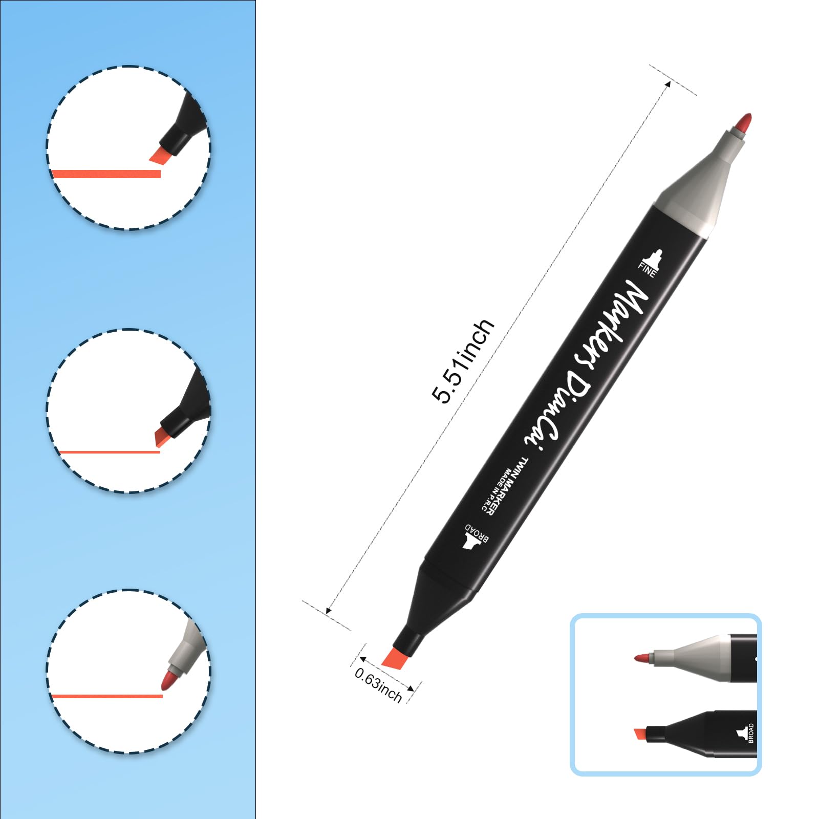Snapklik.com : Wyewye Alcohol Markers Set 60 colors,Drawing Art Pens ...