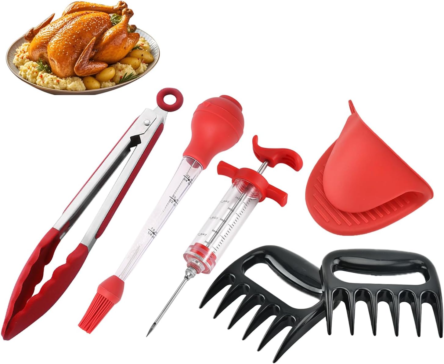 Amazon.com: Meat Injector Syringe Marinade Injector for BBQ Grill ...