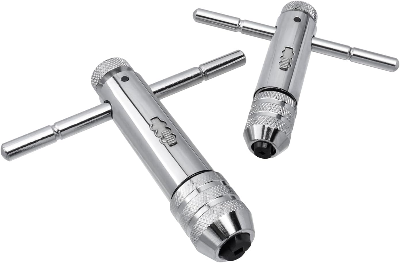 Mesee 2 Pieces T-Handle Ratchet Tap Wrench Set, Adjustable Ratcheting T ...
