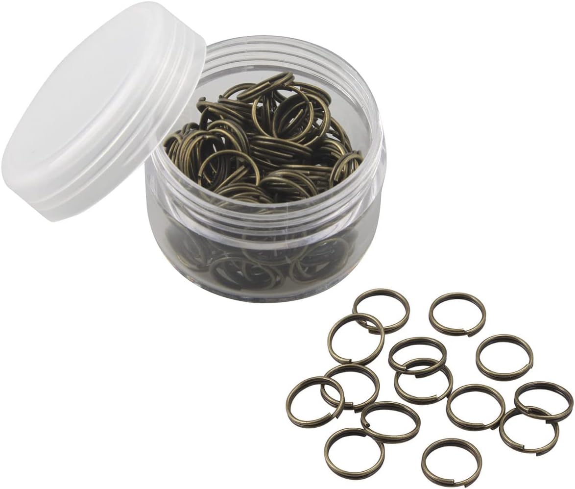 Amazon.com: MAHAVIMOKSA 1Box Split Rings Double Loop Jump Rings ...