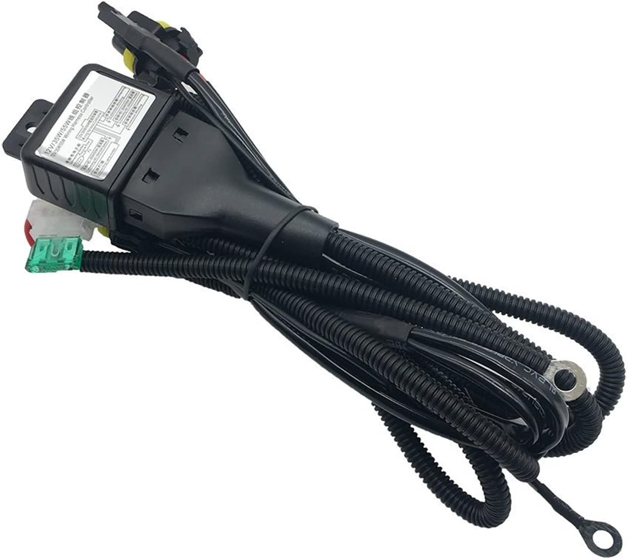 Amazon.com: for 12V 35W 55W HID Bi H4 Wire Harness Controller Fit for ...