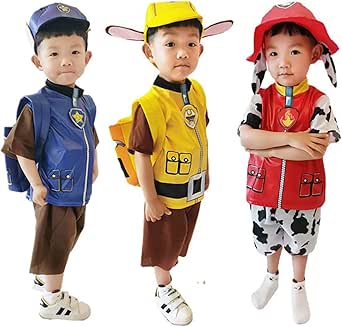 Amazon.co.jp: [SCLYX] ハロウィンコスチューム キッズコスチューム 男の子 かわいい イベント仮装 クリスマス仮装 幼稚園コスプレ＃21186 (チェイス, XS) : おもちゃ