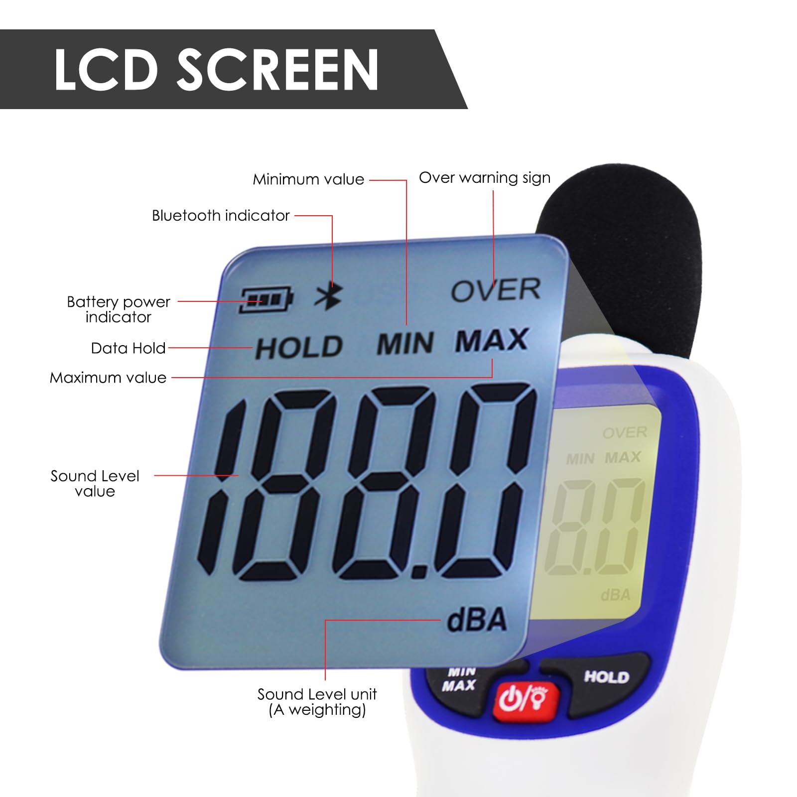 Snapklik.com : Decibel Meter Wireless Sound Decibel Meter