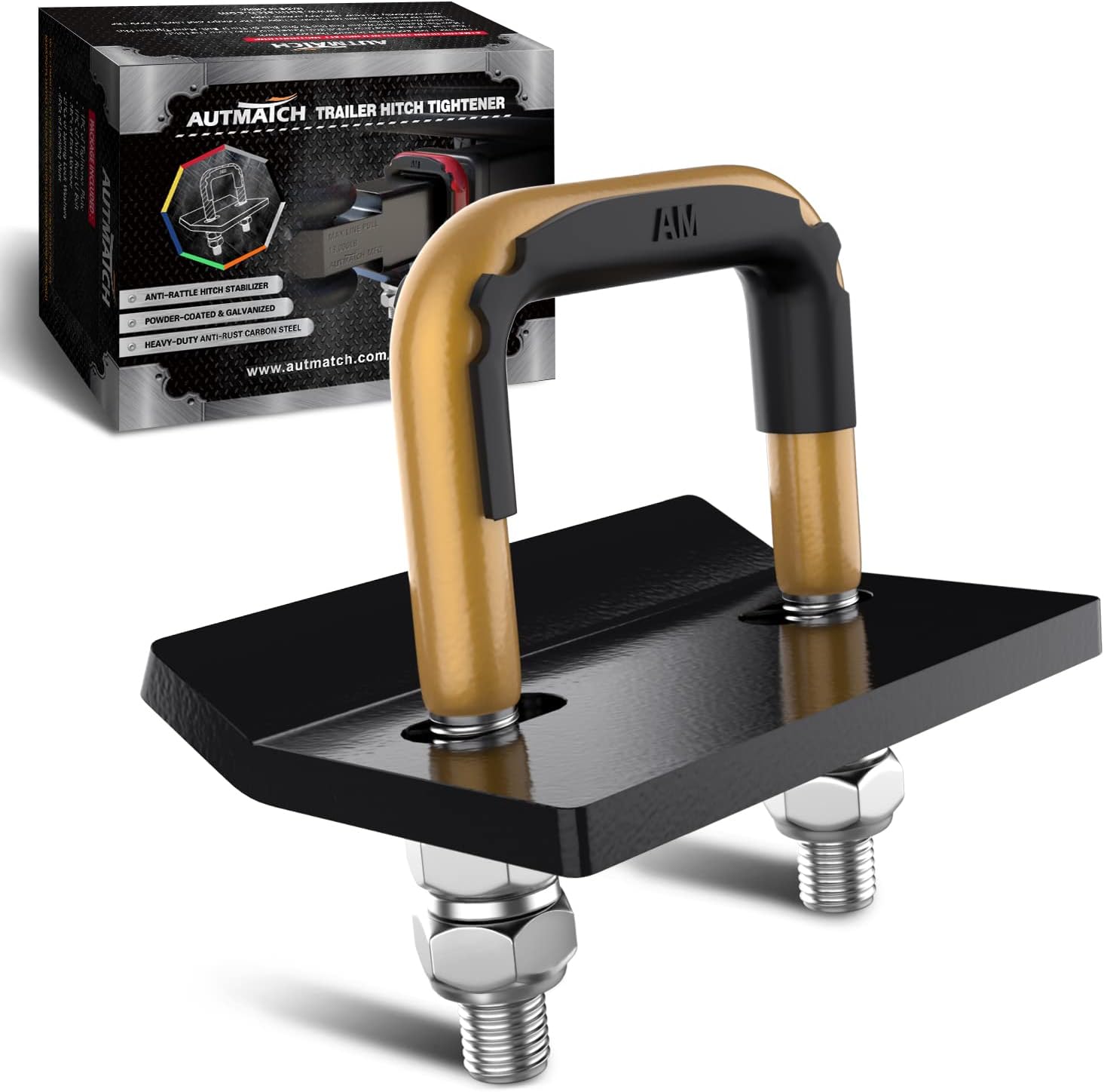AUTMATCH Hitch Tightener Anti-Rattle Clamp, Heavy Duty Hitch Stabilizer ...