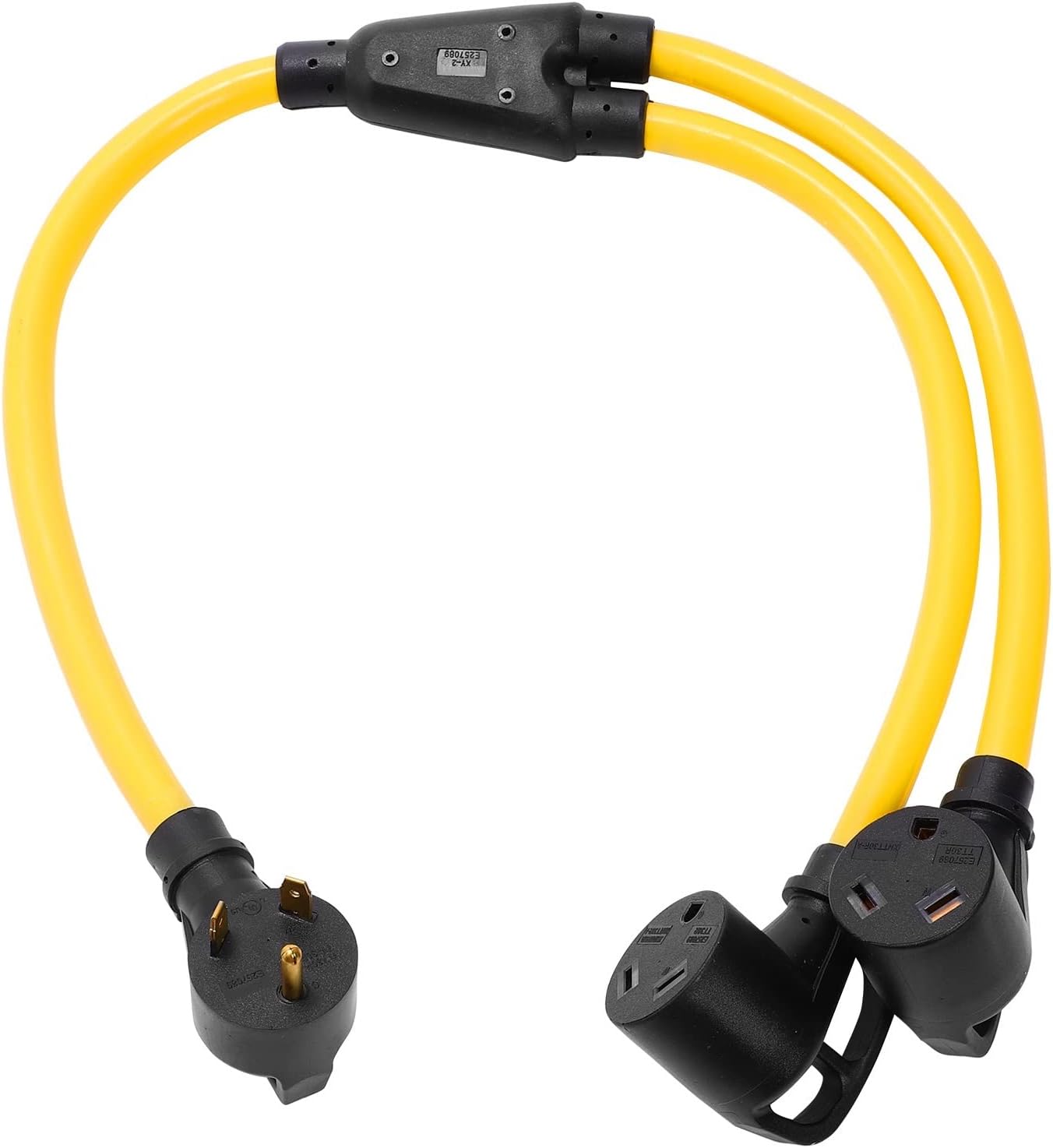 Amazon.com: ONETAK NEMA TT-30P to 2 Outlet TT-30R Y Splitter STW 3 Feet ...