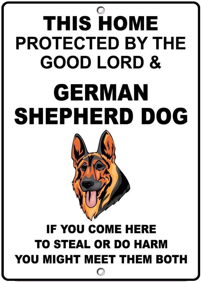 Amazon.com : New Metal Sign Aluminum Sign German Shepherd Dog Dog Home ...