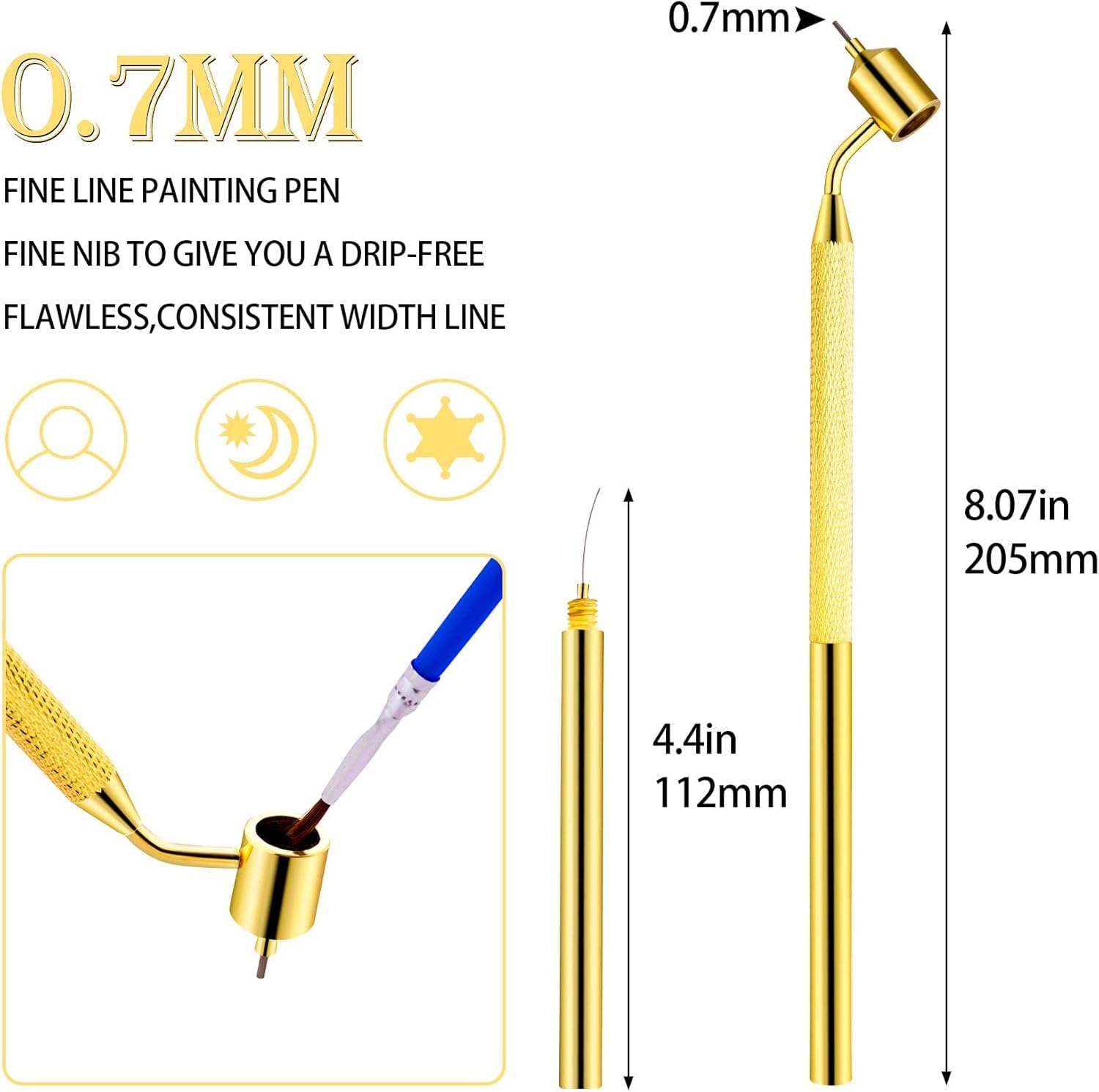 Snapklik.com : PAGOW Detailing Fine Line Fluid Writer Paint Applicator Pen