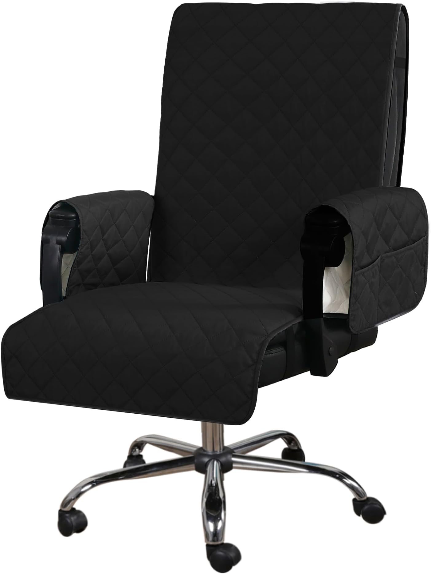 Amazon.com: BTSKY Office Chair Covers Removable Stretch Cushion ...